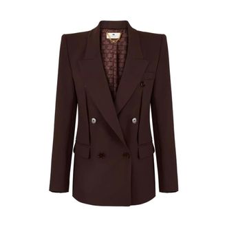 Elisabetta Franchi Giaccia Cacao 644 - - Jackets - Damen - Braun - XS