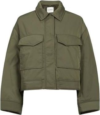 Closed Bomber cropped en tissu tiss&eacute; lisse