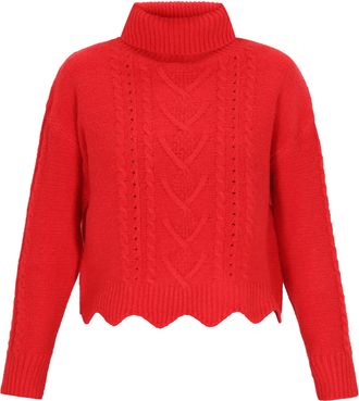 Mymo Pullover Frauen Rot