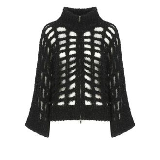 PESERICO Damen, Strickwaren, Schwarzk, SGr&ouml;&szlig;e