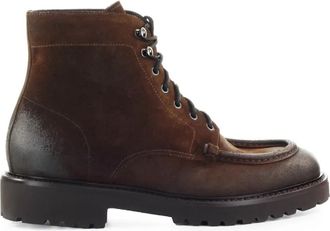 Doucal's Stiefel - Dark Brown Suède Combat Boot - Gr. 39 (EU) - in Braun - für Damen