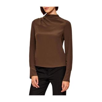 Patrizia Pepe Blouse - Femme - Blouses et Chemises - Brun - Taille: 40 FR