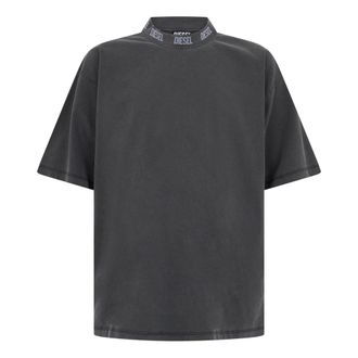 Diesel T-shirt oversize - Homme - Tops - Gris - Taille: L
