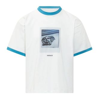 Versace Rundhals-T-Shirt - - Tops - Herren - Wei&szlig; - 2XL