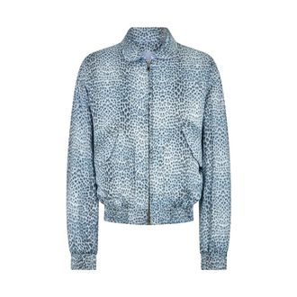Roberto Cavalli Wendemodell Bomberjacke mit Baby-Jaguar-Print - - Jackets - Herren - Blau - XL