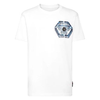 Philipp Plein T-Shirt Rundhals Lil Monsters Gang - - Tops - Herren - Wei&szlig; - 3XL