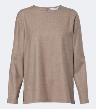 Max Mara Top en cachemire m&eacute;lang&eacute;