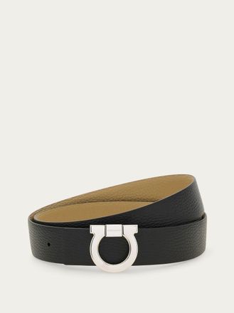 Ferragamo Herren Fester Wendeg&uuml;rtel Schwarz