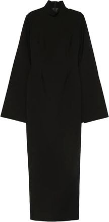 Solace London Josefine Maxikleid mit langen &Auml;rmeln - Schwarz