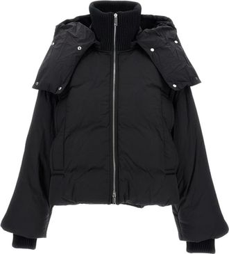 Sportmax Femme, Vestes, Noir, Taille: 38 FR Giacca imbottita corta