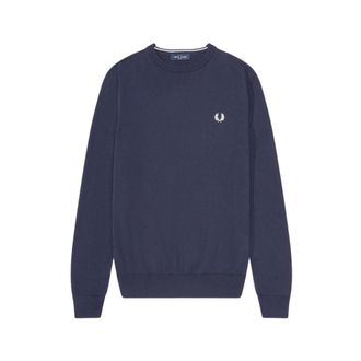 Fred Perry Klassischer Rundhals-Pullover - - Sweatshirts & Hoodies - Herren - Blau - XL