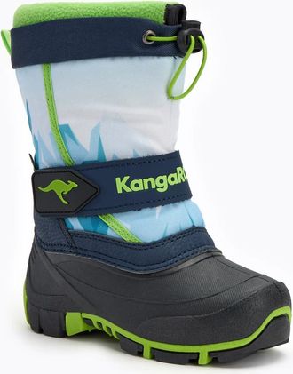 Kangaroos Unisex Kanga-Bean IV Schneestiefel, dk Navy/Lime, 39 EU