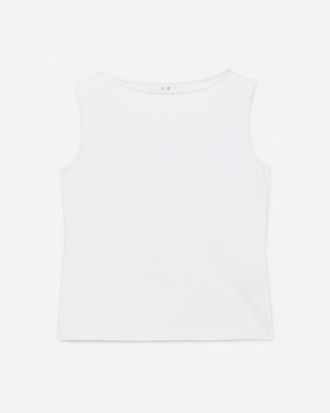 Arket Top Mit U-Boot-Ausschnitt -Wei&szlig;