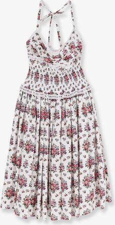 Dolce & Gabbana Poplin dress with Mazzolini di Fiori print - DOLCE & GABBANA - gender_Woman