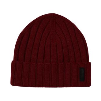 Emporio Armani Homme, Accessoires, Rouge, Taille: ONE Size Ribbed Knit Beanie