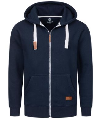 Rock Creek Herren Kapuzenpullover mit Rei&szlig;verschluss Pullover Hoodie Kapuzenjacke Sweatshirt Kapuzensweatjacke Kapuzenpulli H-341 Navy S