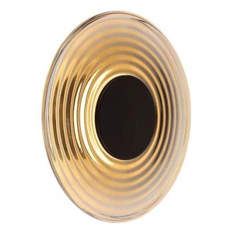 Globo Lighting Wandleuchte Wandlampe Flurleuchte schwarz matt Glas rauchfarben LED D 30 cm