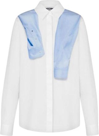 Moschino Femme, Blouses et Chemises, Multicolore, Taille: 38 FR Chemise imprim&eacute;e en popeline de coton