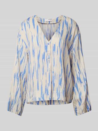 Selected Regular Fit Bluse aus Viskose mit V-Ausschnitt Modell BAELA