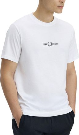 Fred Perry Embroidered Logo T-Shirt - White