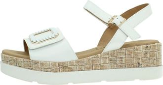 Repo Repo, Femme, Chaussures, Blanc, Taille: 38 EU Sandalia Wedge