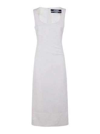 Jacquemus Robe Au Genou - Blanc