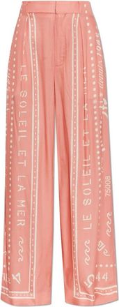 Balmain Femme, Pantalons, Rose, Taille: 38 FR Pleated Pantalons