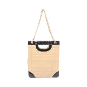 Chanel Pre-owned Choco Bar Leder 2way Tote Bag - - Pre-owned - Damen - Beige - ONE SIZE