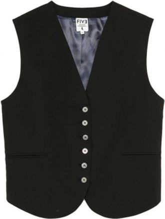 Five Jeans Five Jeans, Femme, Vestes, Noir, Taille: 42 FR Volia Gilet