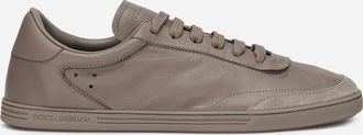 Dolce & Gabbana Sneaker Saint Tropez Aus Kalbsleder - Mann Sneakers Taubengrau 41.5