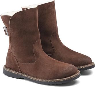 Birkenstock UPPSALA SHEARLING, Chaussures Bottes Leather, Mode Fashion, Espresso marron, 36 EU Stretta