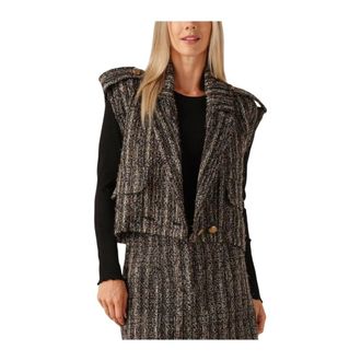 Amaya Amsterdam Day Gilet - - Jackets - Damen - Schwarzk - M