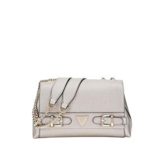Guess Luxuri&ouml;se Satchel Bag Pewter - - Bags - Damen - Grau - ONE SIZE