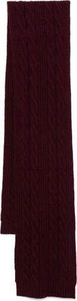 N.Peal écharpe en maille côtelée - Rouge