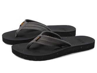 Teva Mens M Reflip Canvas Sandal, Dark Gull grau, 40.5 EU