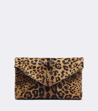 Saint Laurent Clutch Cassandre aus Kalbshaar
