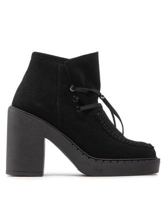 Simple Schn&uuml;rschuhe SL-34-02-000074 Schwarz