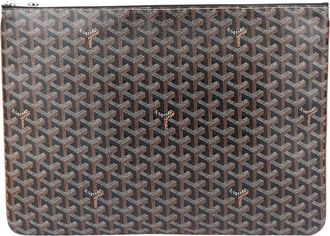 Goyard Crossbody Bags - Goyard Goyardine Monogram Senat GM Clutch - Gr. unisize - in Braun - f&uuml;r Damen