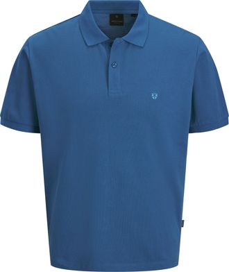 Jack & Jones Poloshirt JACK & JONES JPRBLAWESTON SS POLO, Herren, Gr. XL, d&eacute;ja vu blau detail:solid, Jersey, Obermaterial: 100% Baumwolle, unifarben, regular fit n