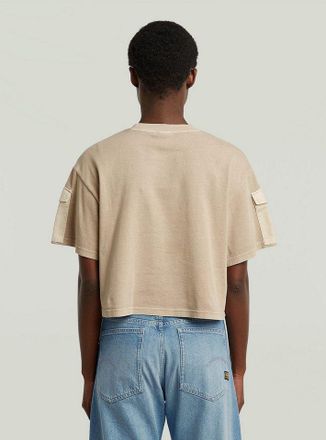 G-Star T-Shirt Washed Mix Boxy Cropped T-Shirt