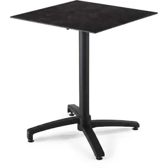 Oviala Table de terrasse 70 cm inclinable stratifi&eacute; ardoise