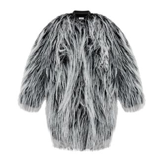 Sportmax Femme, Vestes, Gris, Taille: 36 FR Faux Fur & Shearling Vestes