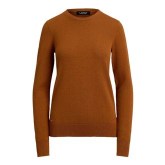 Ralph Lauren Shavonne Long Sleeve Pullover - Femme - Pulls - Brun - Taille: 34 FR