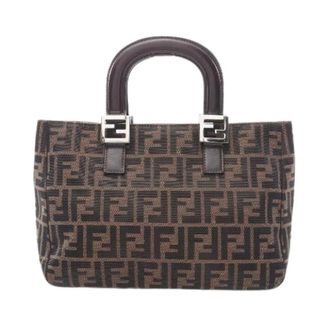 Fendi Pre-owned Zucca Canvas Leder Tote Bag - - Pre-owned - Damen - Braun - ONE SIZE