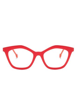 l.a.Eyeworks lunettes de soleil Palapa à monture papillon - Rouge