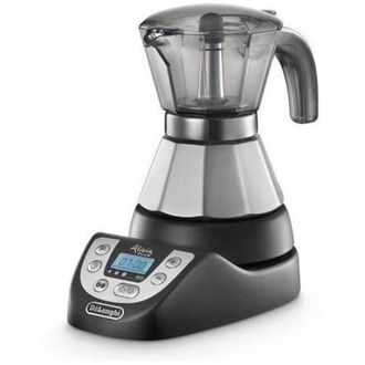 DeLonghi DeLonghi Alicia Plus EMKP 21.B Elektrische Moka-Kaffeemaschine Stahl Automatik