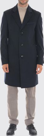 HUGO BOSS Einreihiger knielanger Mantel aus Kaschmirmischung mit steigendem Revers