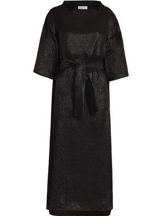 Gloria Coelho robe à manches mi-longues - Noir
