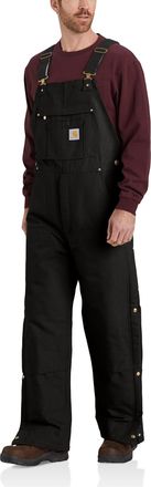 Carhartt Work in Progress Isolierter Latzoverall f&uuml;r Herren, lockere Passform, Schwarz, L