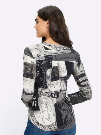 Heine T-Shirt Shirtbluse Langarm